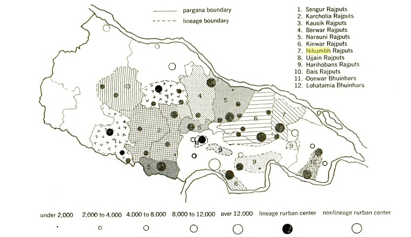 Maps : Rajput Demographic Distribution in Haryana & West UP, BALIA ...
